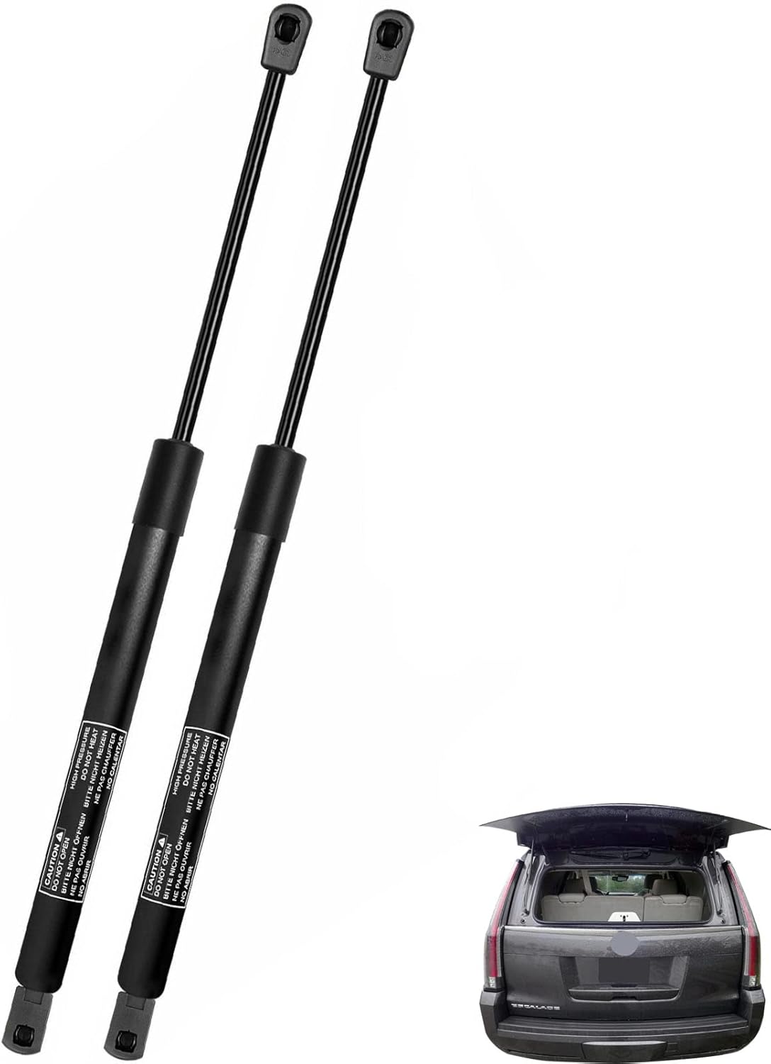 Amazon.com: Set of 2 Rear Window Glass Lift Supports Struts Replacement ...