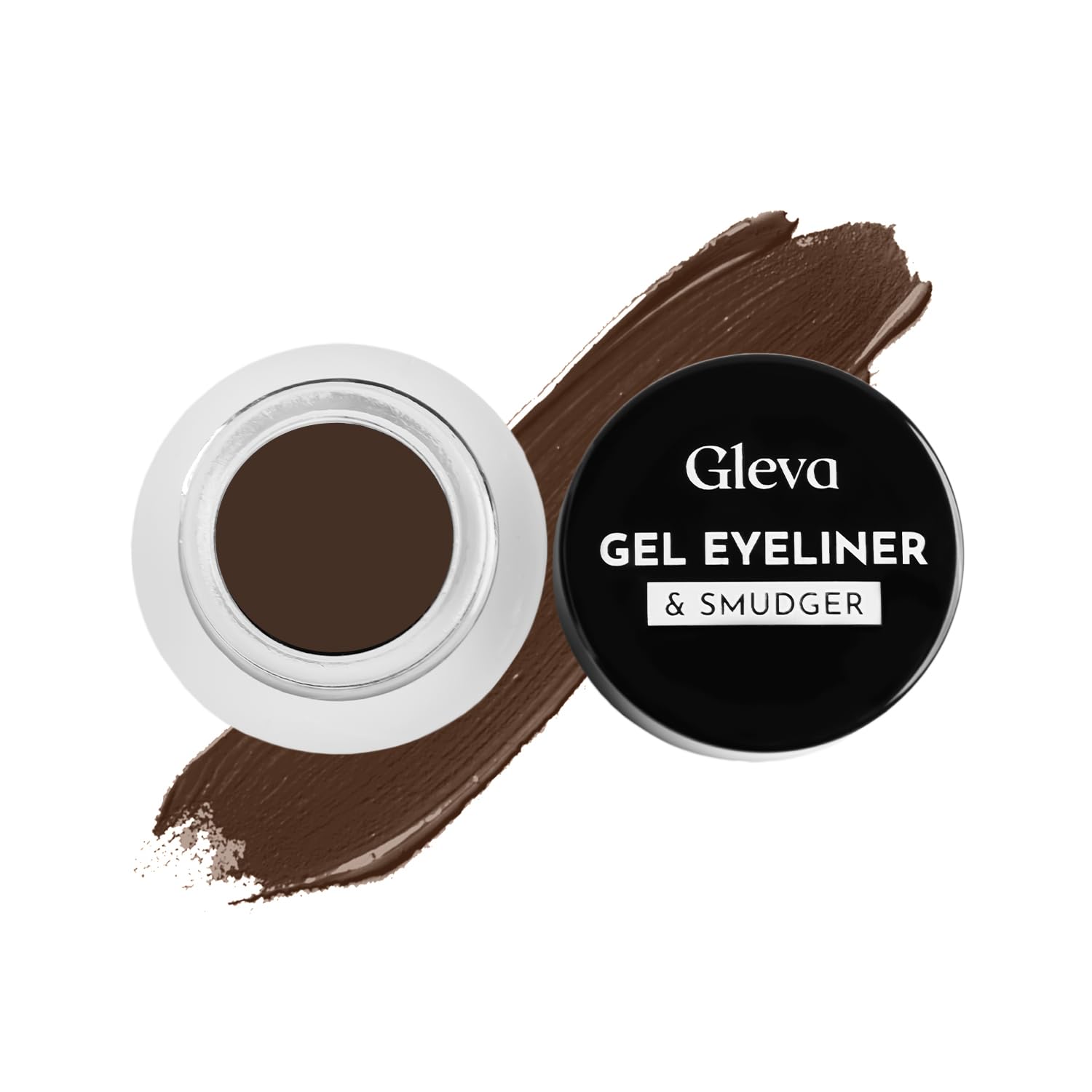 Buy Gleva Compact Black Gel Eyeliner, Waterproof Long Lasting Cream ...