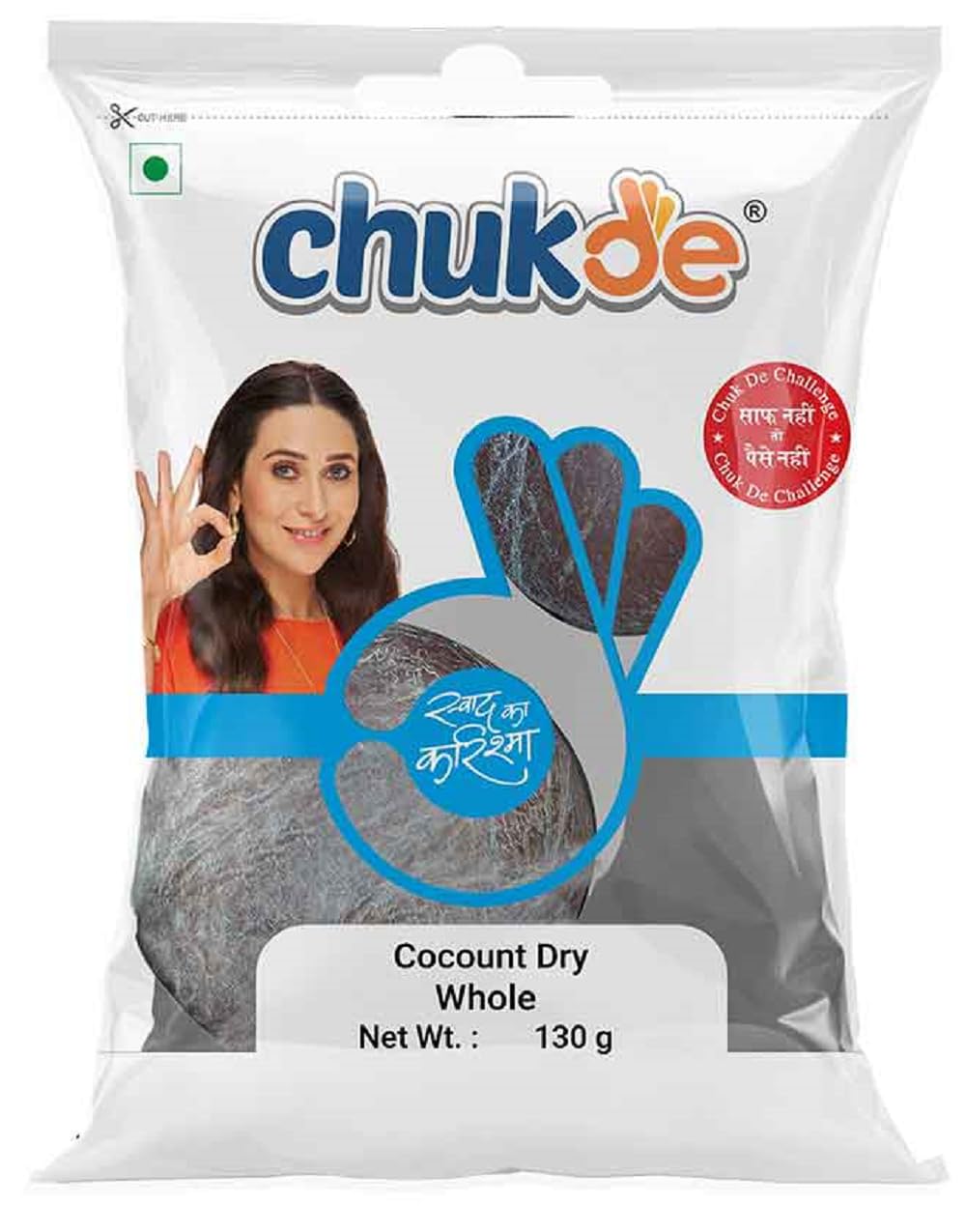 Chukde Sukha Nariyal, Dry Coconut Whole, 390g, Pack of 130g x 3 : Amazon.in: Grocery & Gourmet Foods