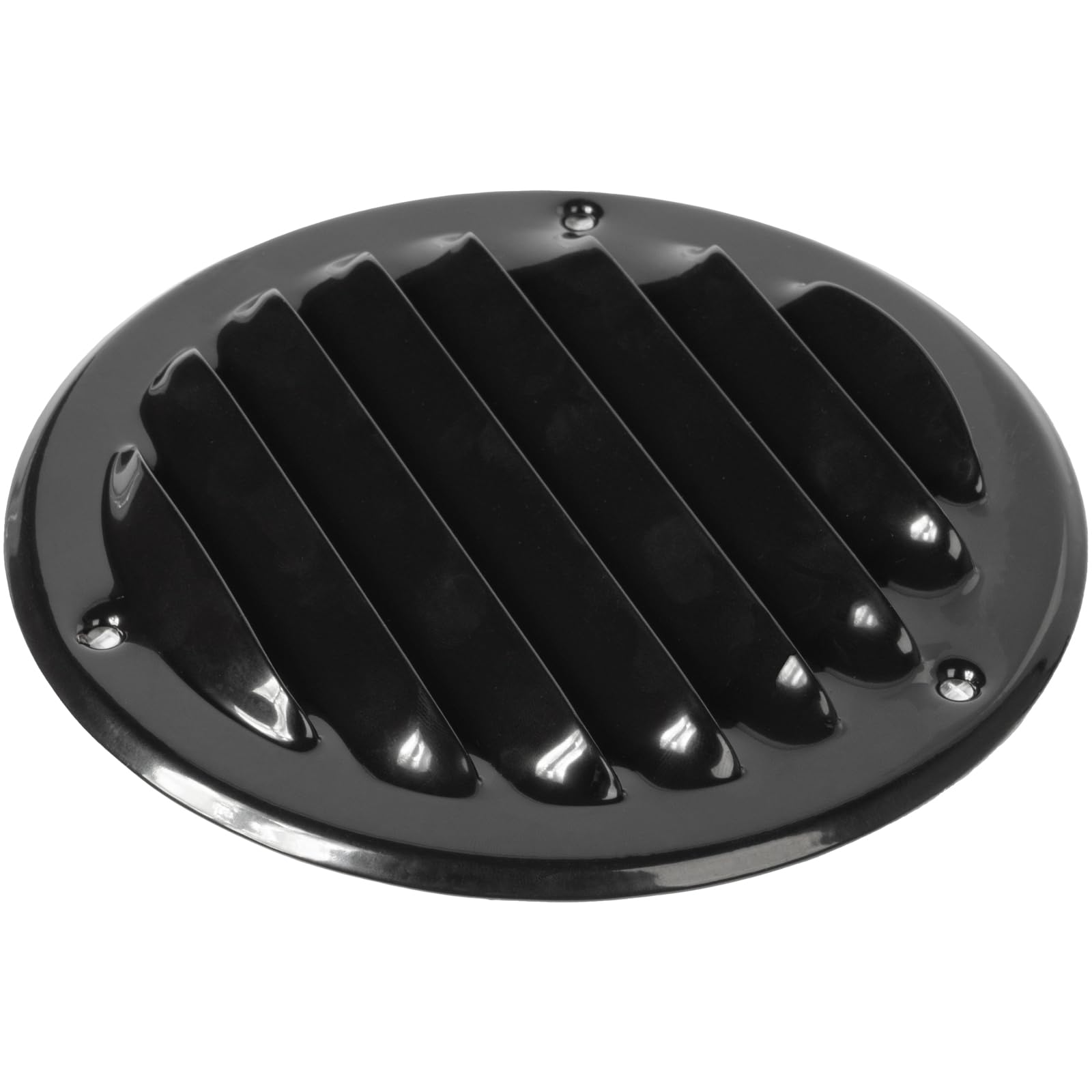 Snapklik.com : Pack Of 5 - Black 4 Inch Vent Covers - Metal Round ...