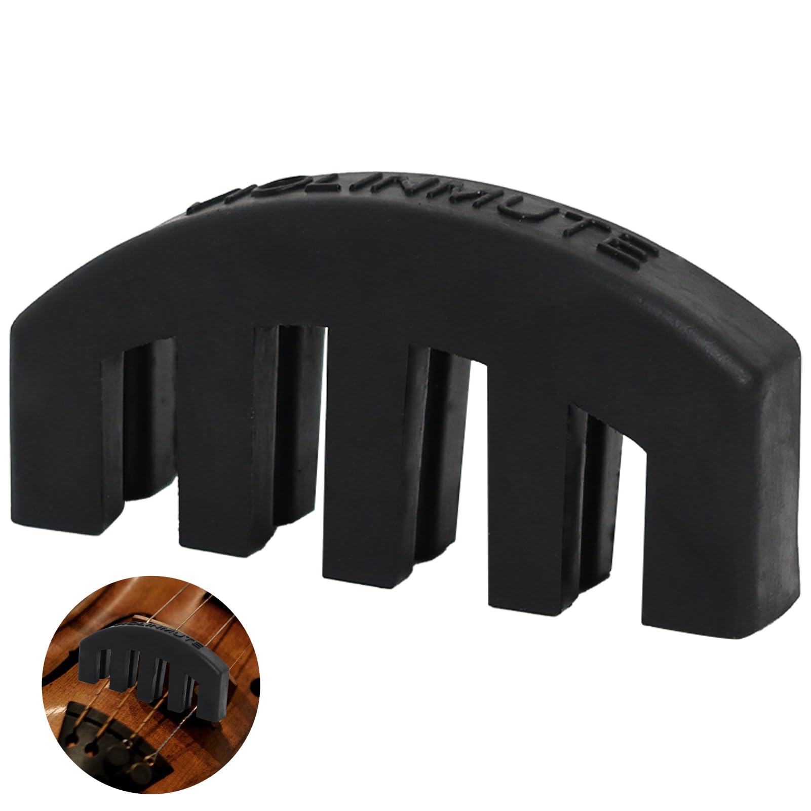 Amazon.com: Rubber Violin Practice Mute Set,Black Violin Mute 4/4 Claw ...