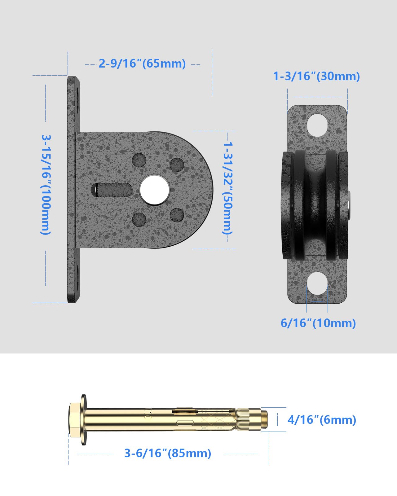 Snapklik.com : Mixizigoz 4 Pack Silent Cable-Pulley-Wheel Fit For Home ...