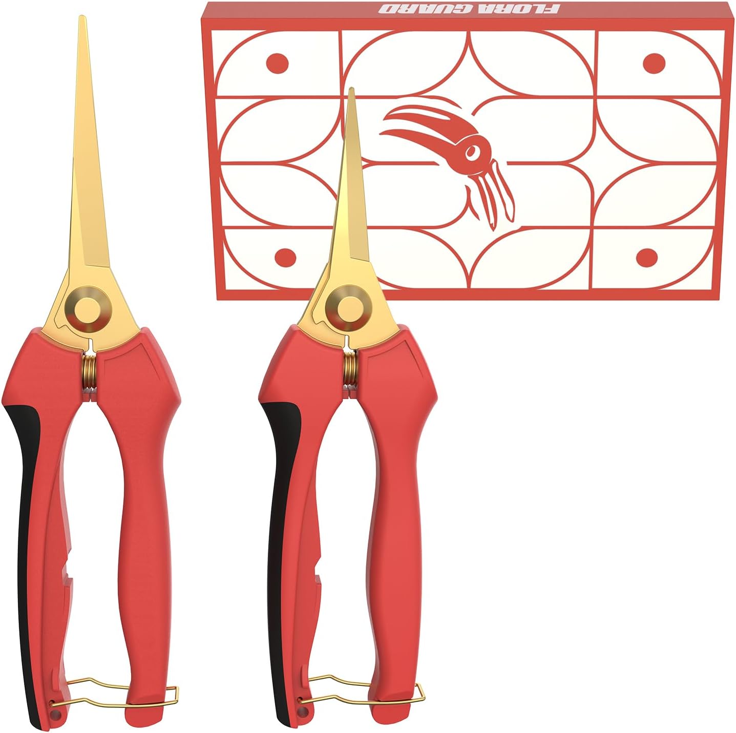 FLORA GUARD 2pcs Bonsai Pruning Shears - Sharp Stainless Steel Garden ...