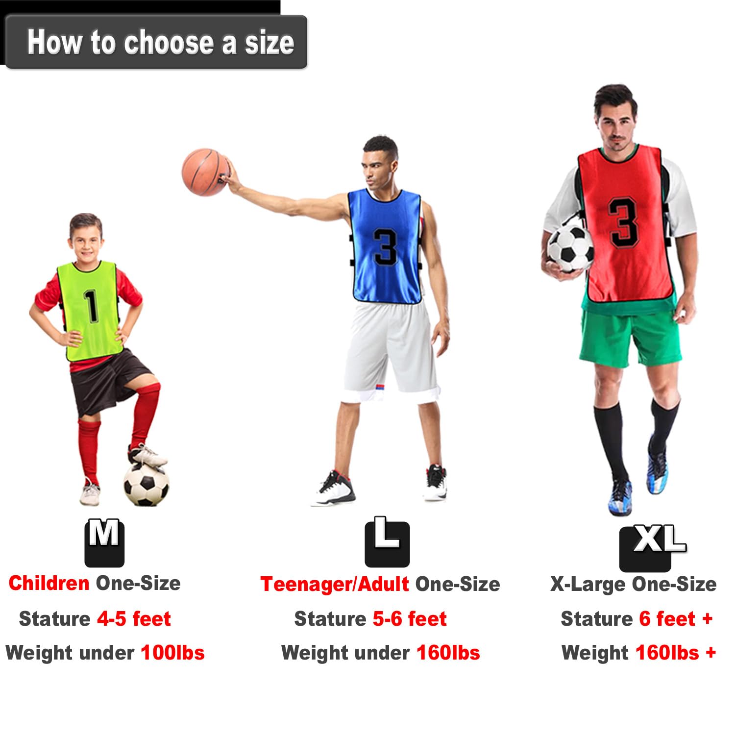 Snapklik.com : Augctoer Scrimmage Vest Sports Pinnies,Practice Vests ...