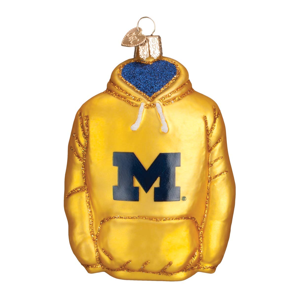 Amazon.com: Old World Christmas University of Michigan Wolverines Glass ...