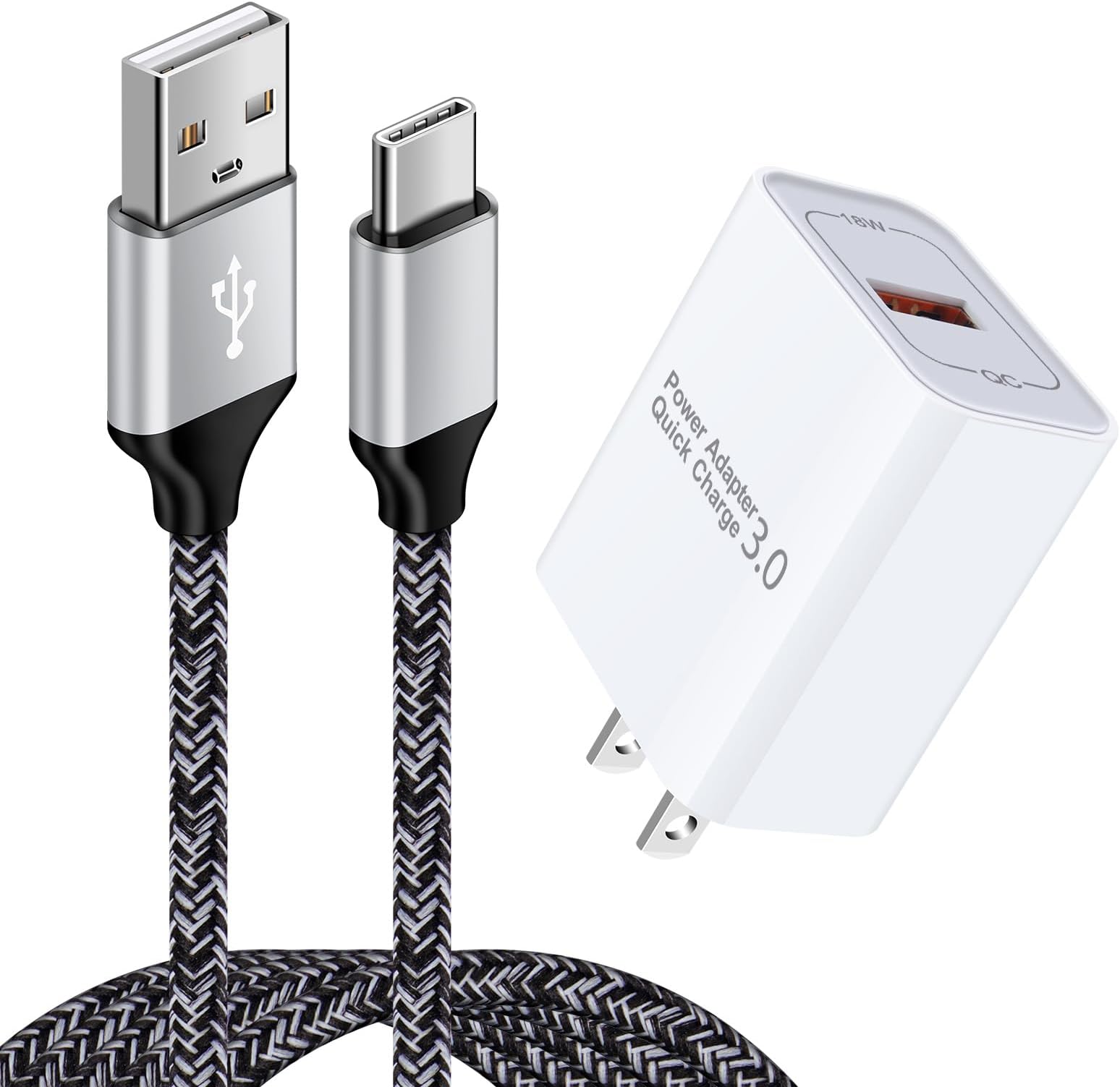 Amazon.com: Adaptive Fast Charger Android Charger for Samsung Galaxy S7 Edge S6 S5 J3 J3V J7 J7V ...