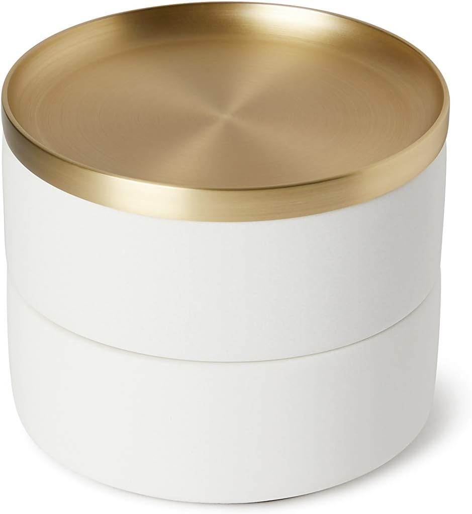 Umbra Tesora Jewelry Box, Two-Tier Resin Storage Container with ...