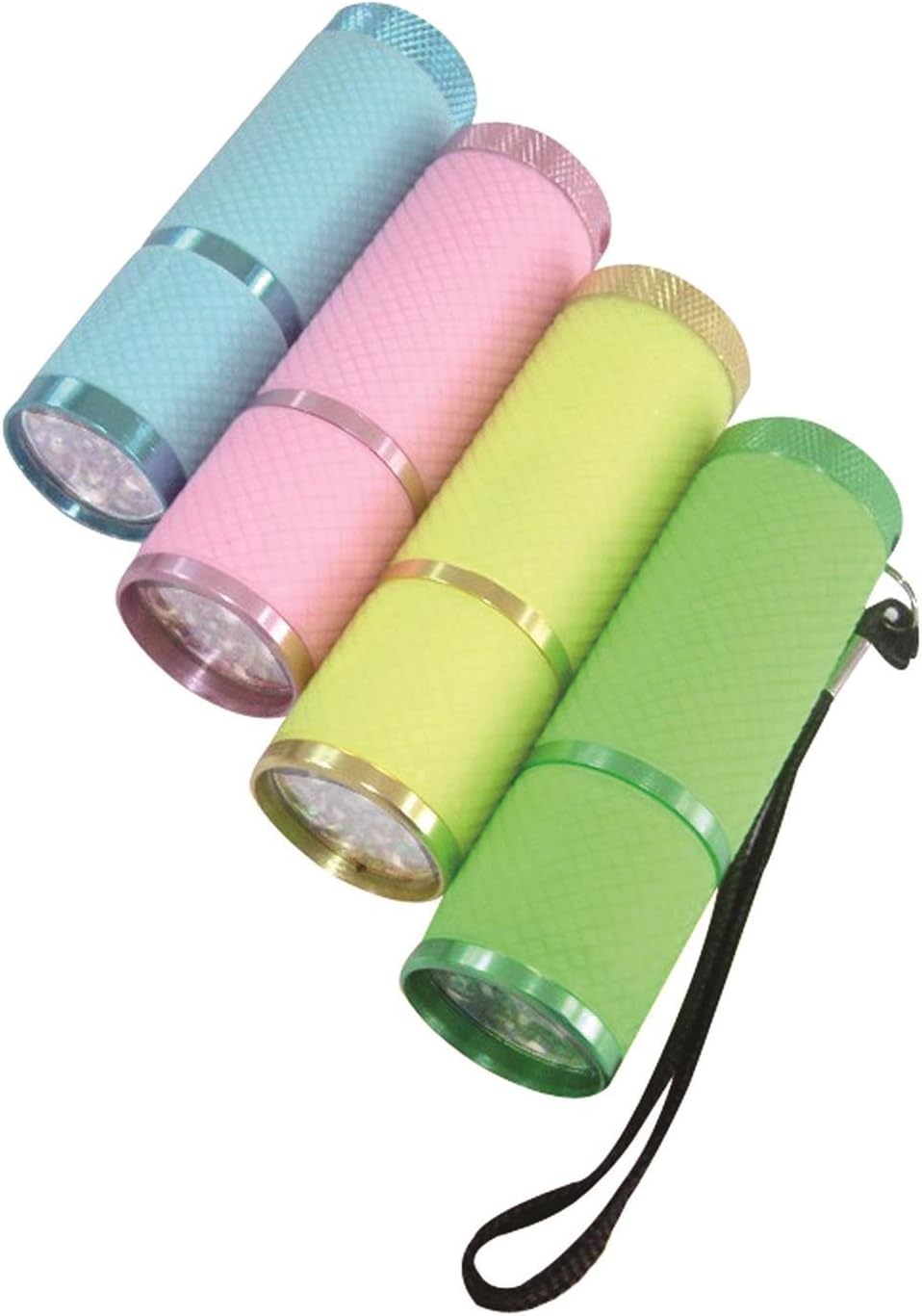 Kingavon 2 x Pastel Coloured Battery Operated LED SUPER BRIGHT Torch ...