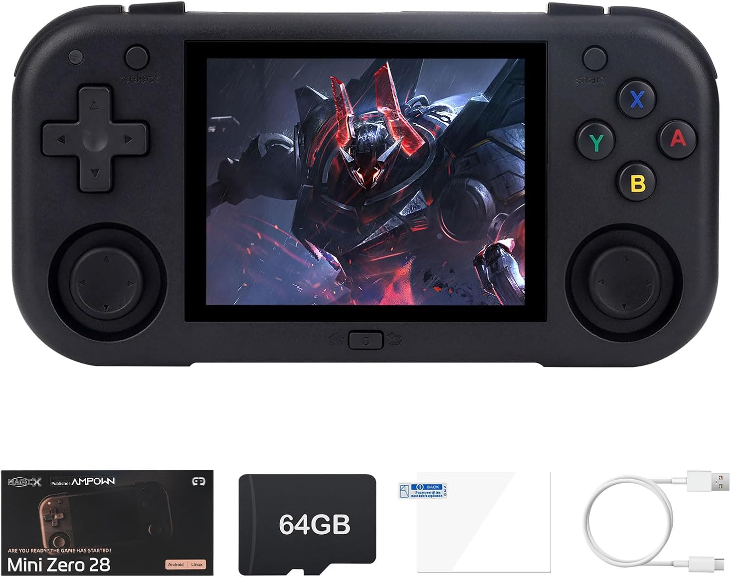 Amazon.com: Mini Zero 28 Game Console,2.8 Inch IPS Full-View 640*480 ...