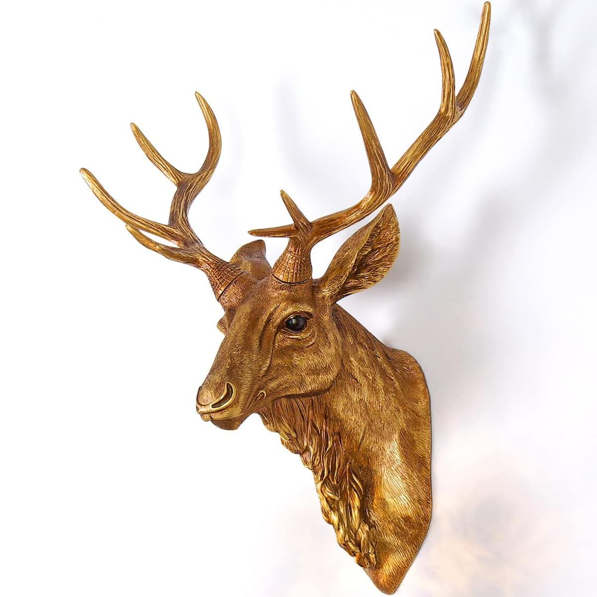 Amazon.com: workersun Deer Head Wall Mount Decor 14.5 inches Faux Deer ...