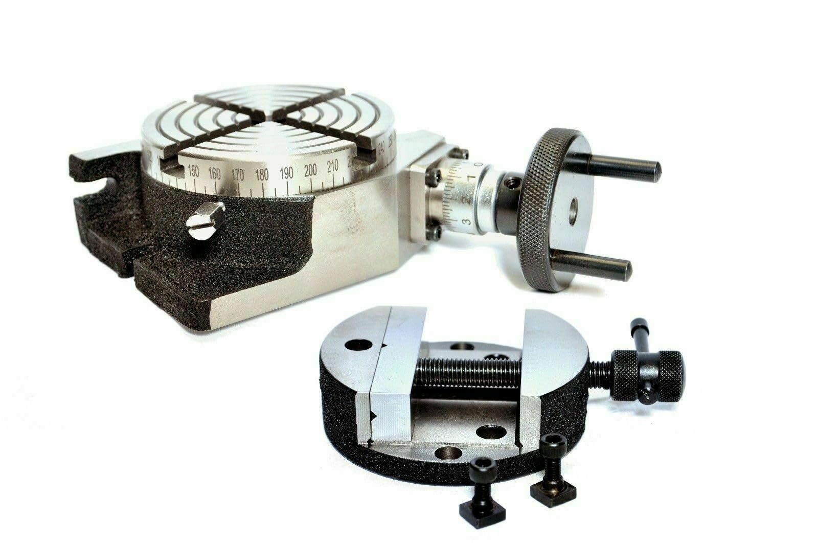 Rotary Table 100mm 4 With 100mm Rotary Vice | Desertcart INDIA
