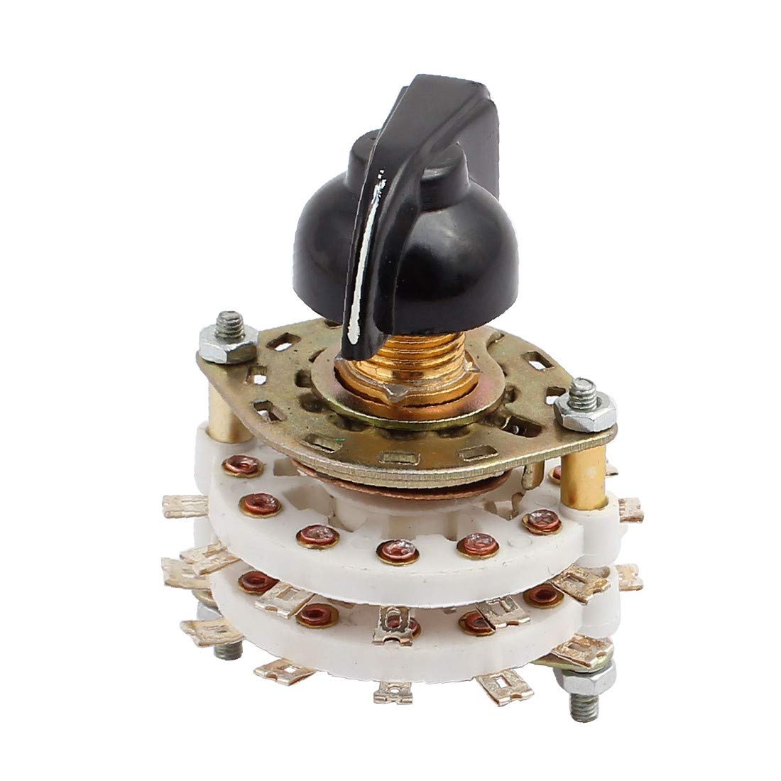 Buy X-DREE 6 Pole 3 Position Dual Decks 24 Terminal Band Channel Rotary ...