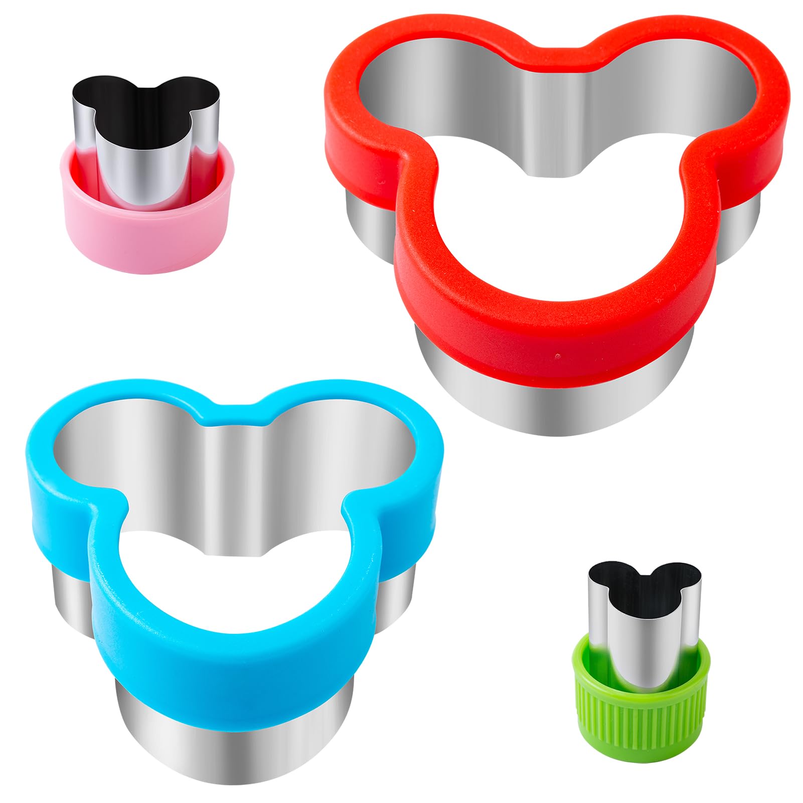 Amazon.com: Mouse Cookie Cutters 4 Pcs, Nifogo Sandwich Cutter for Kids ...