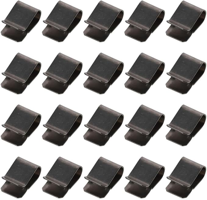 Amazon.com: SHUATI 20pcs 20pcs U-Type Clip,21.4mm x 12mm Stainless ...