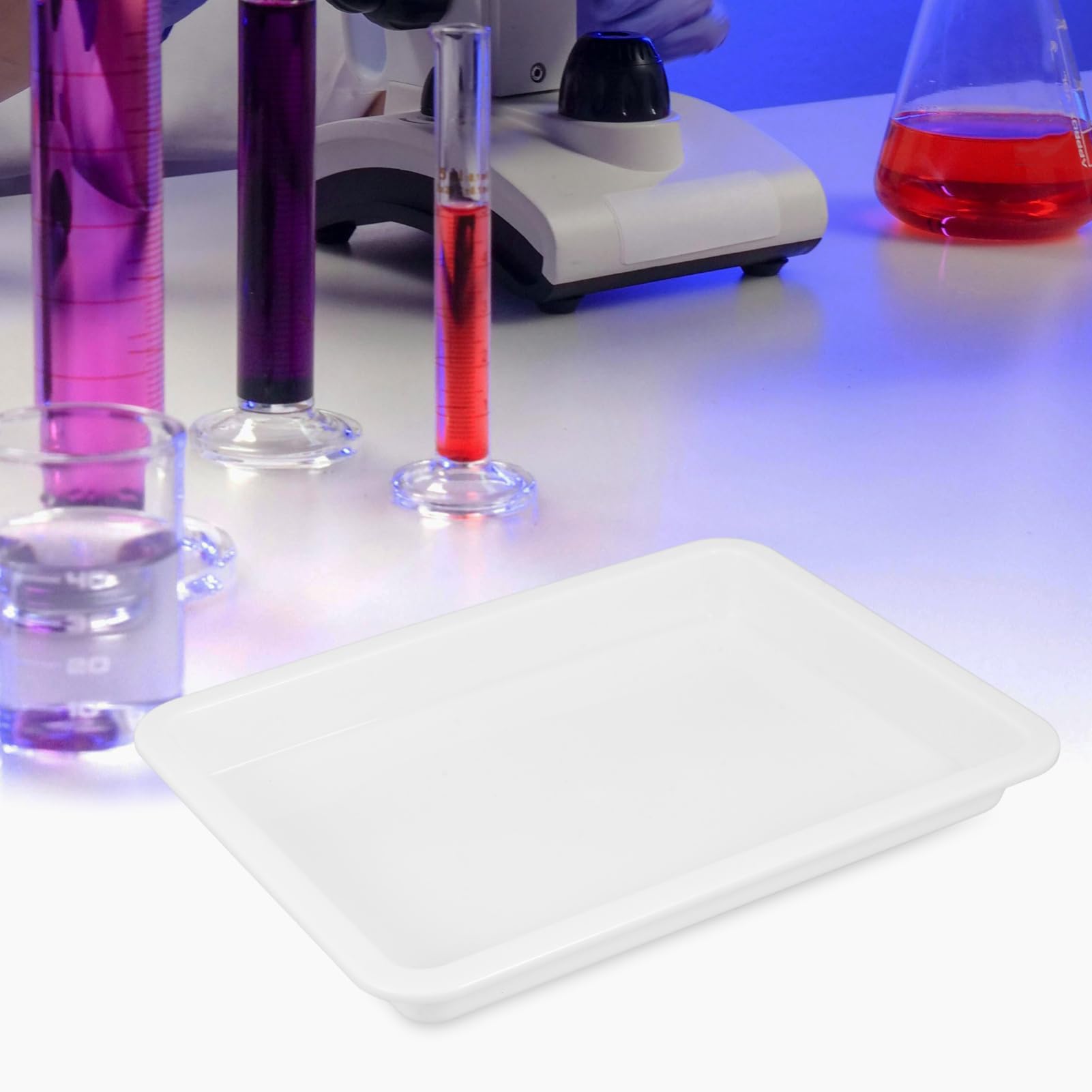 Plastic Square Storage Plate For Lab 5pcs Plastic Square Lab Trays – S ...