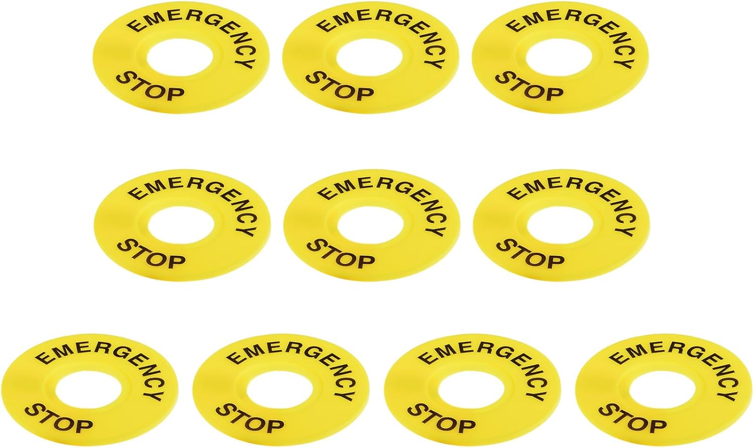 Amazon.com: Rebower Reminder Ring Emergency Stop Mark, [for Push Button ...