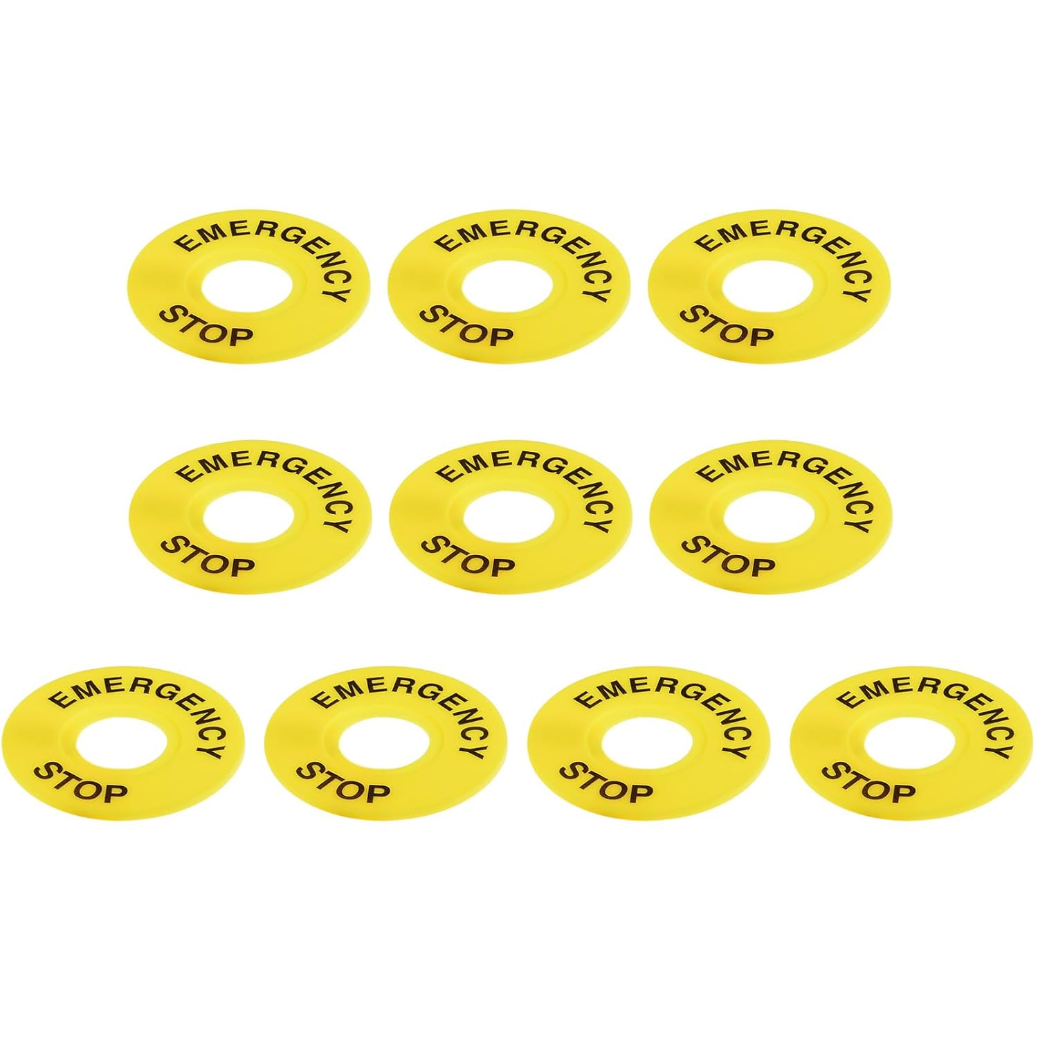 Rebower Reminder Ring Emergency Stop Mark, [for Push Button Switch] - 0 ...