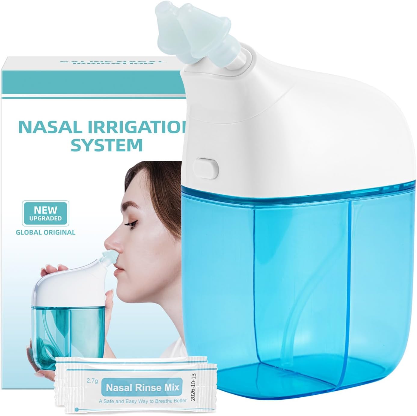 Amazon.com: SEMIOEN Nasal Irrigation System with 30 Saline Packets ...