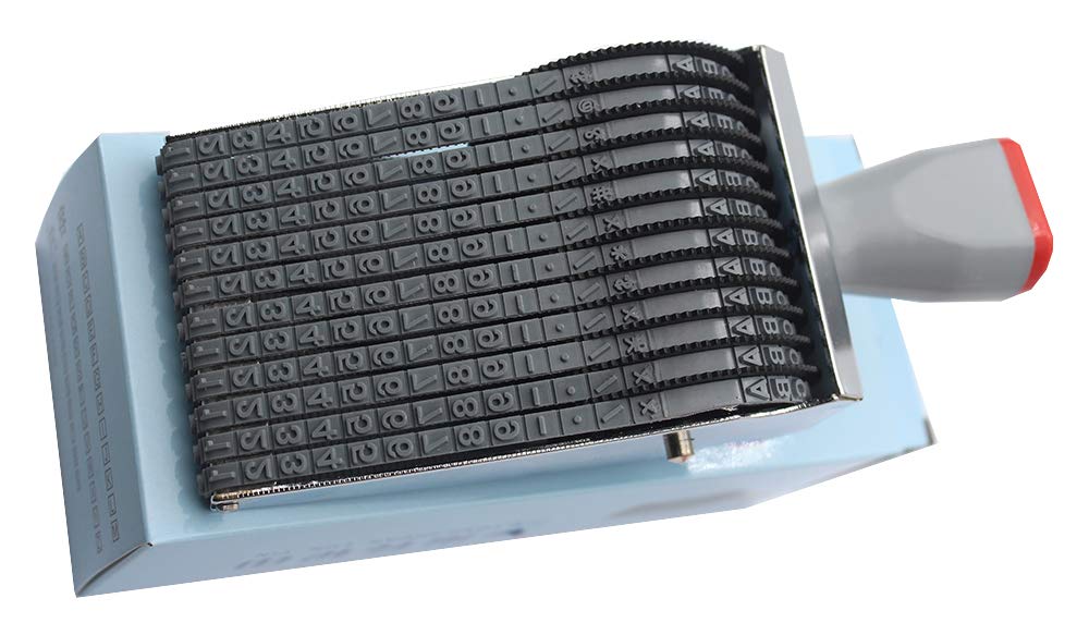 Buy Date Stamp,Roller Stamp Personalized English Alphabet Number Symbol ...