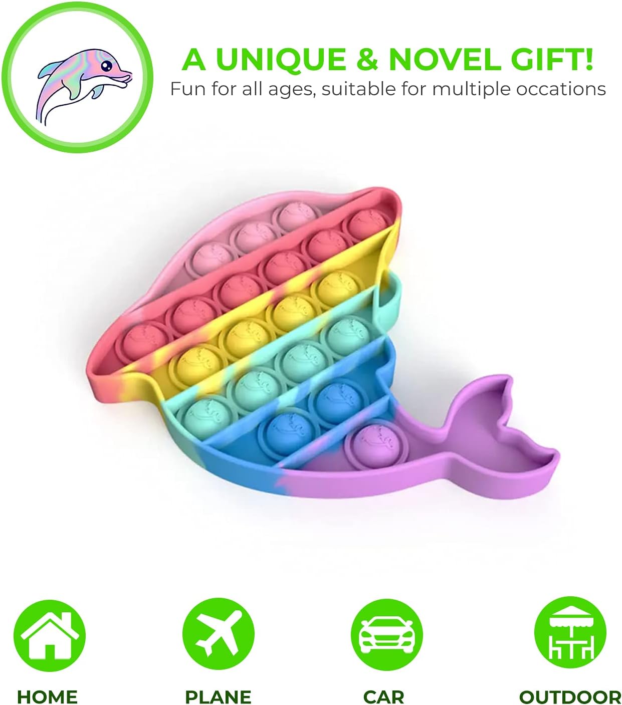 JAIOFIDGET| Pop It Fidget Toy, Rainbow Poppet Fidget Toy, Cheap Pop It ...