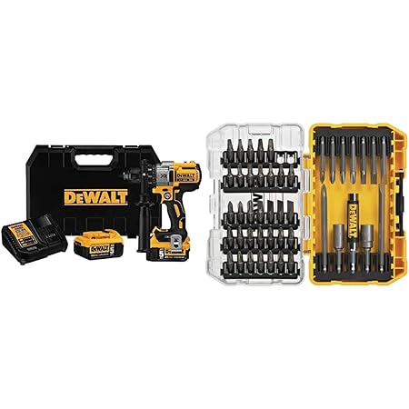 Amazon.com: DEWALT 20V MAX XR Brushless Drill/Driver 3-Speed, Premium 5 ...