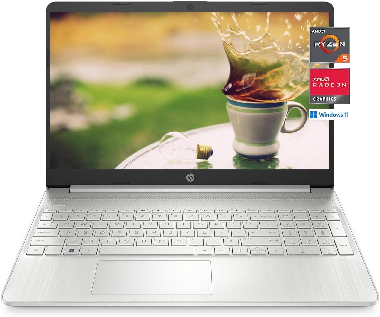 Amazon.com: HP 15.6" Diagonal FHD (1920 x 1080) Laptop, AMD Ryzen 5 5500U 6cores, 36GB DDR4 RAM ...