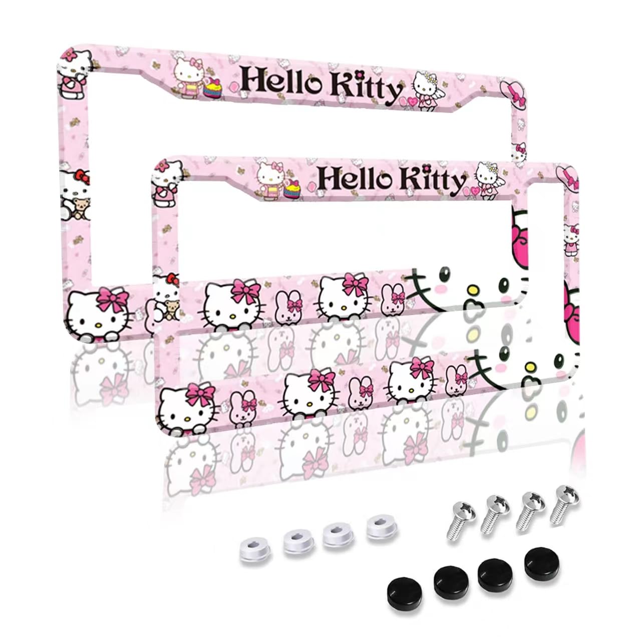 Amazon.com: Anime Car License Plate Frames 2PCS, Front Rear Japanese ...