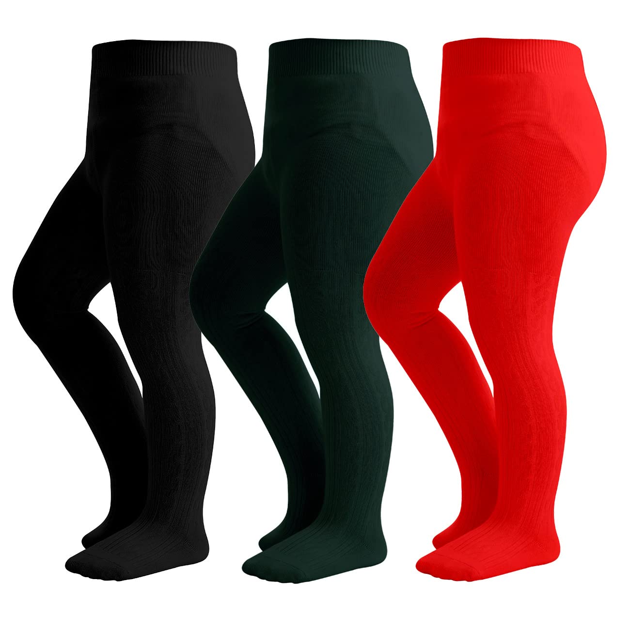 Amazon.com: hakugoo Baby Tights Toddler Cable Knit Leggings 2/3 Pack ...