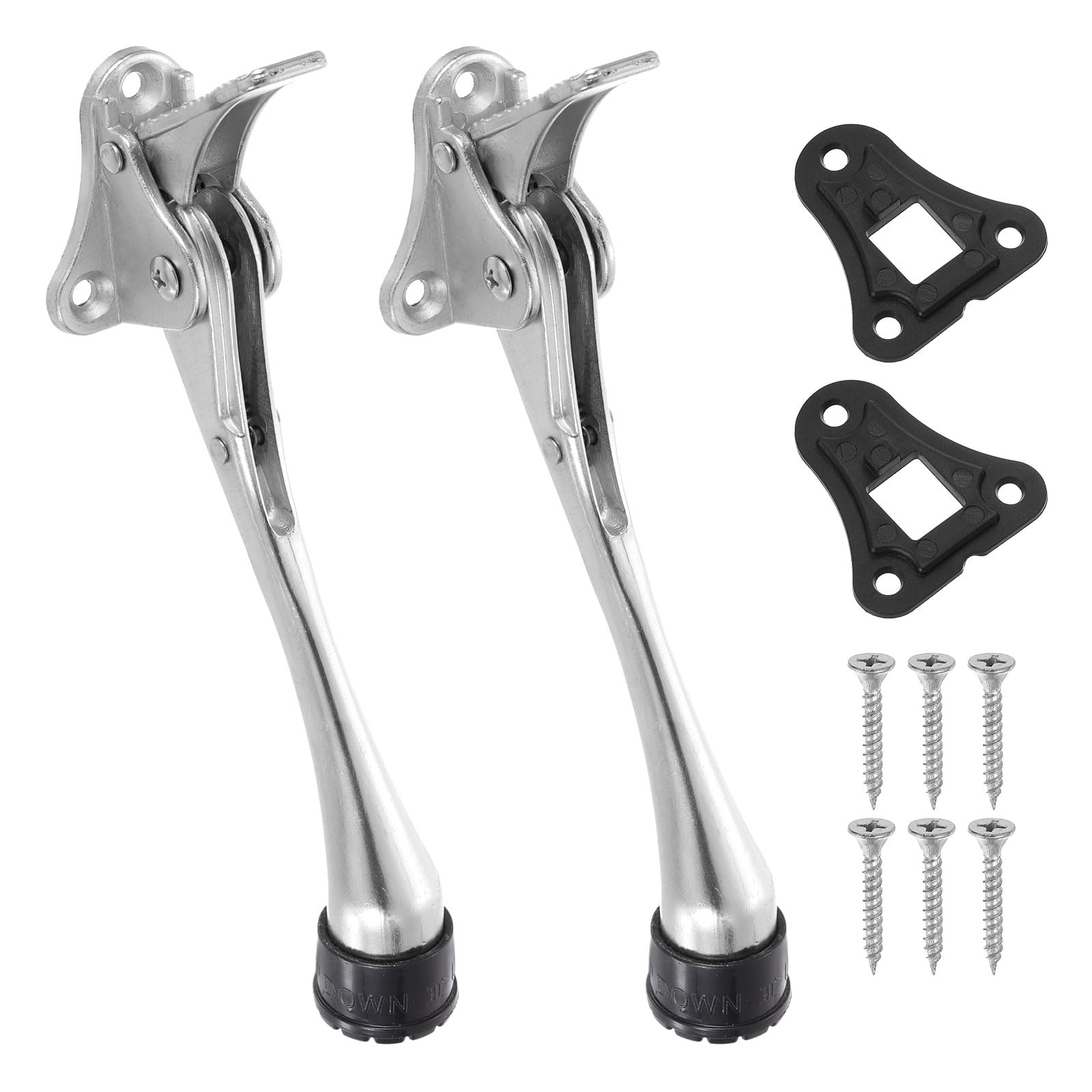 Amazon.com: uxcell 6 Inch Kickdown Door Stopper, One Touch Pedal Heavy ...