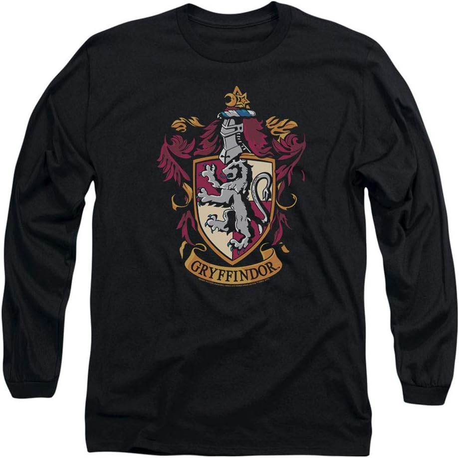Amazon.com: Popfunk Harry Potter Gryffindor Logo Adult Long sleeve T ...
