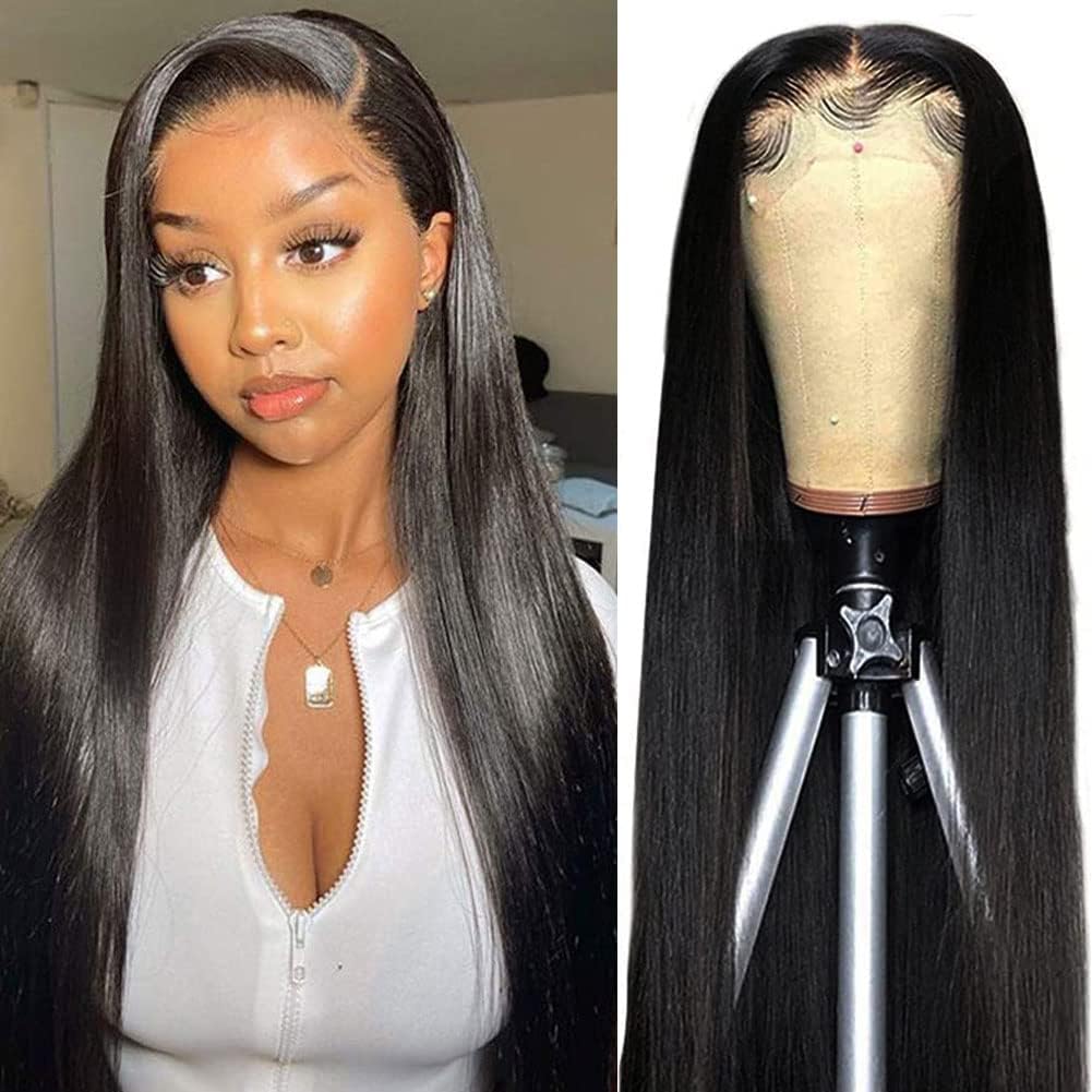 Amazon.com : snv 5x5 HD Lace Closure Wigs Human Hair Ready to Wear ...