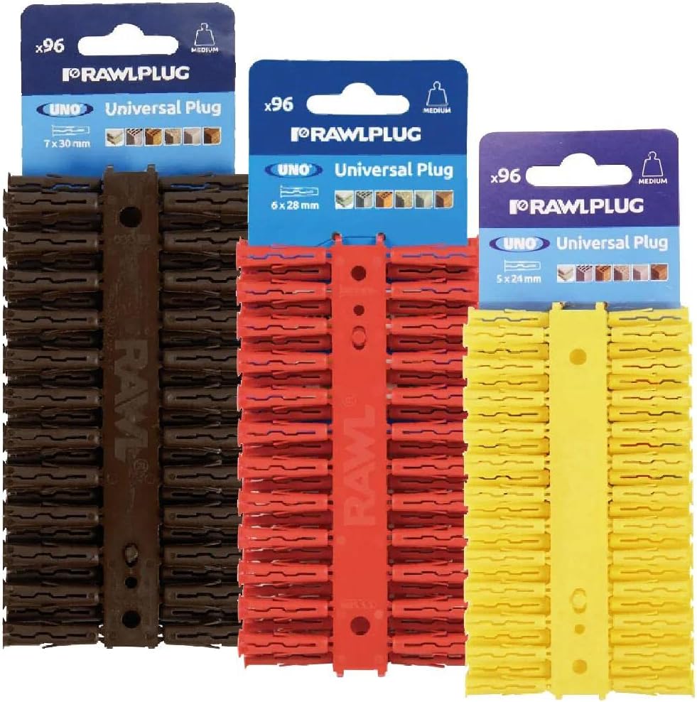 Nartel® 300pcs Workshop Assortment of Wall Plugs : Amazon.co.uk: DIY ...