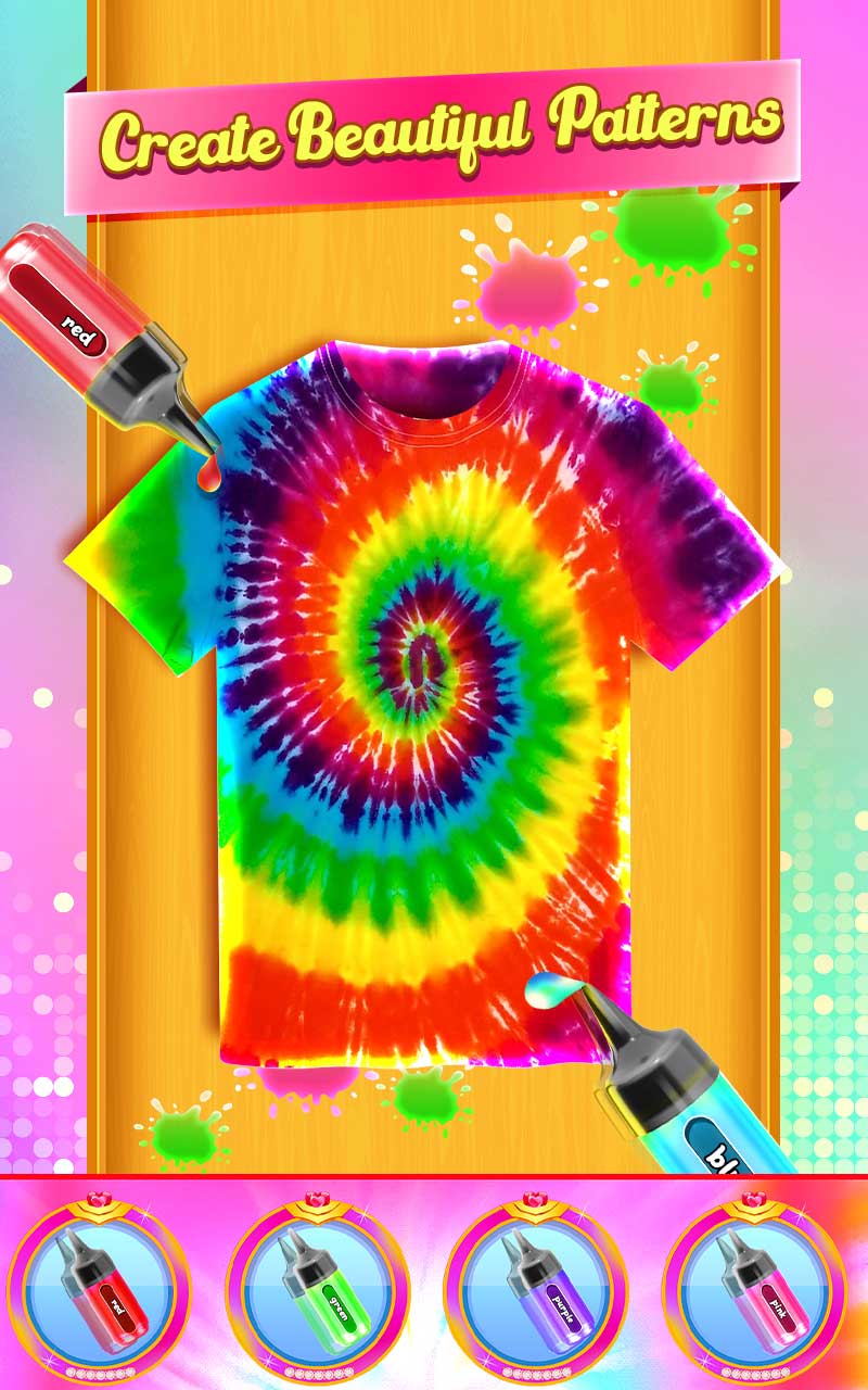 Tie Dye T-Shirt Design Game - App on Amazon Appstore