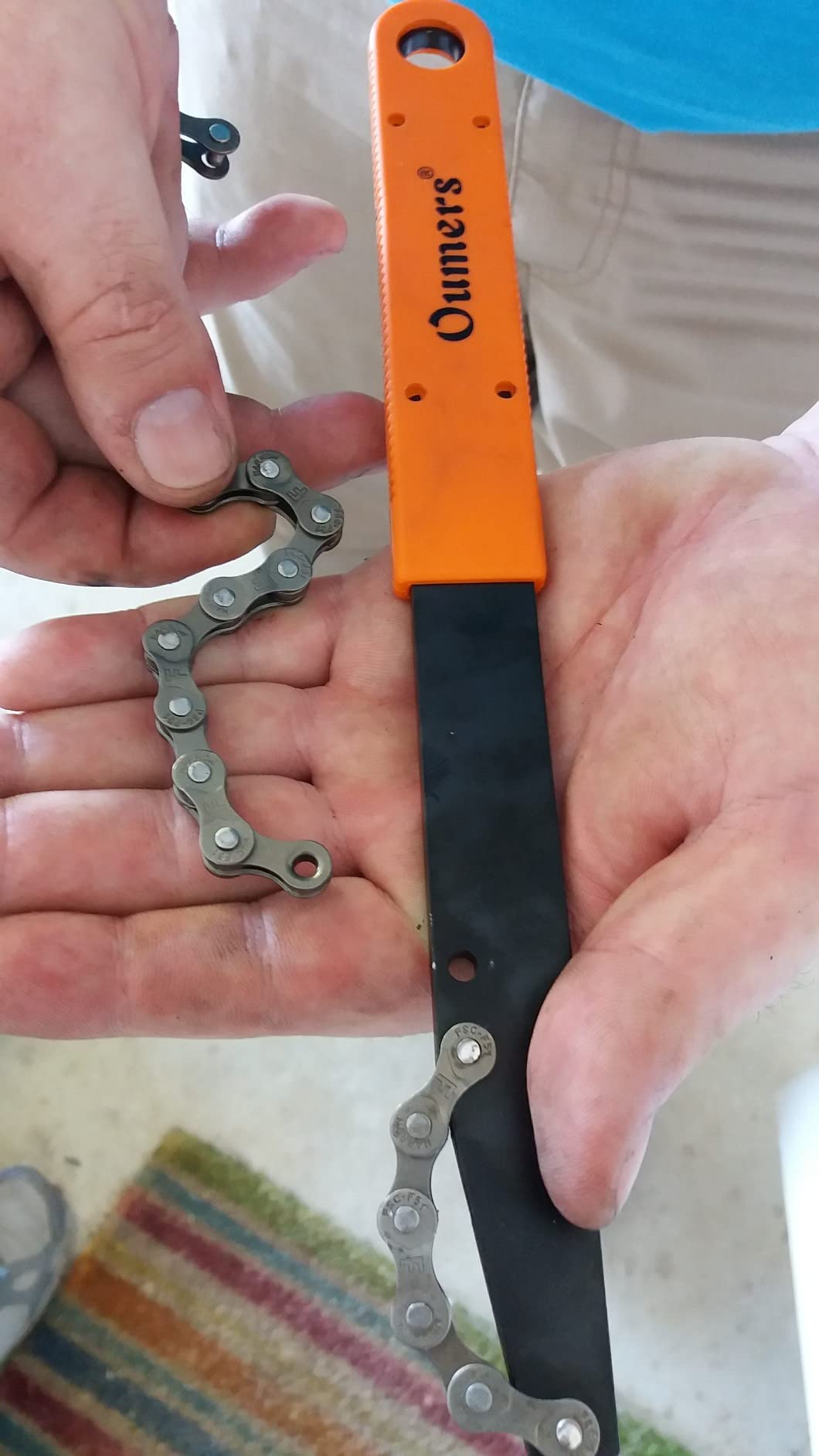 Oumers Bike Chain Tools Kit, Sprocket Remover/Chain Whip with Cassette ...