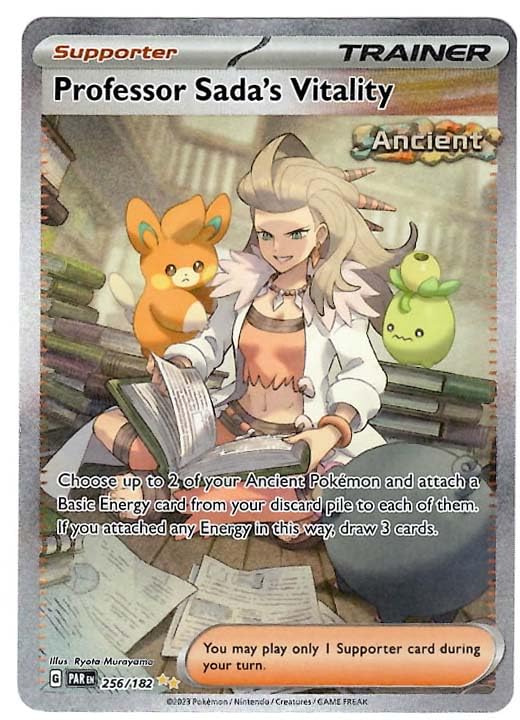 Amazon.com: Pokemon - Professor Sada's Vitality 256/182 - Paradox Rift ...