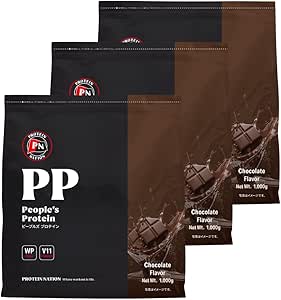Amazon | Protein Nationピープルズ プロテイン ホエイプロテイン 3kg (1kg x3) チョコ レート風味 ぷろていん | PROTEIN NATION PN ...