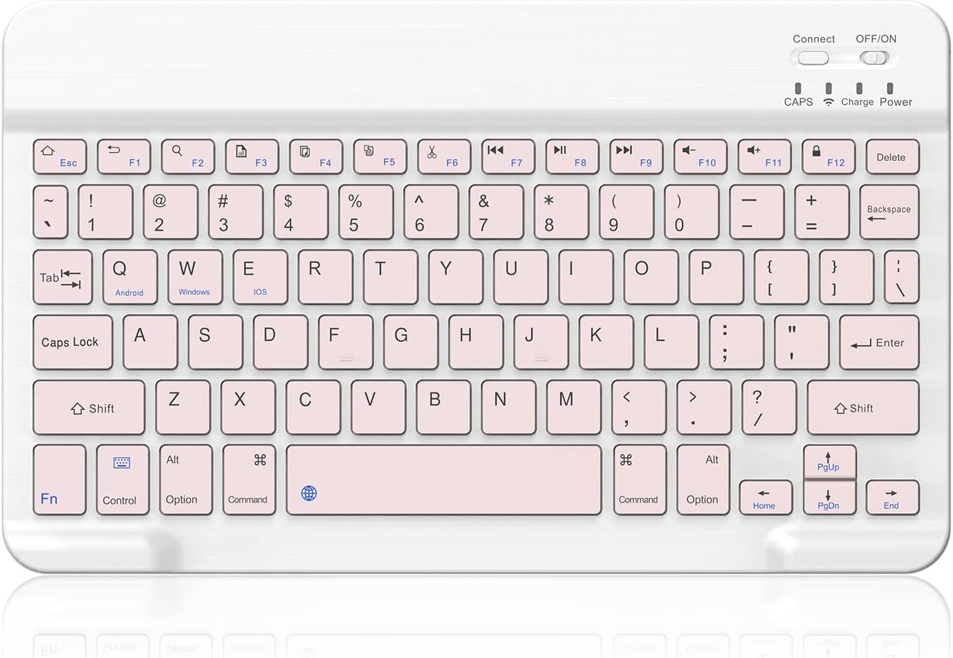 PINKCAT Bluetooth Keyboard, Ultra-Slim Portable Wireless Keyboard ...