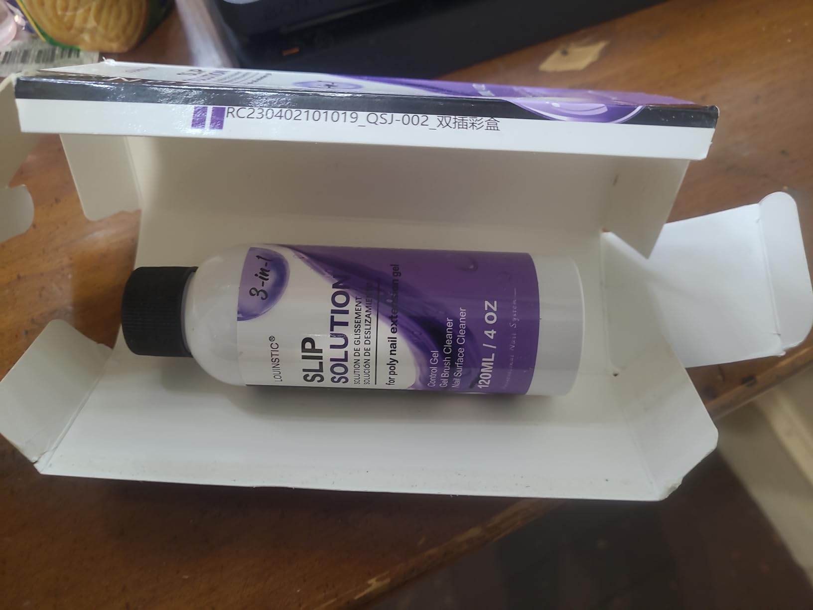 Amazon.com : LOUINSTIC Polygel Slip Solution Liquid - 120ml Poly Nail Gel Slip Solutions Anti ...