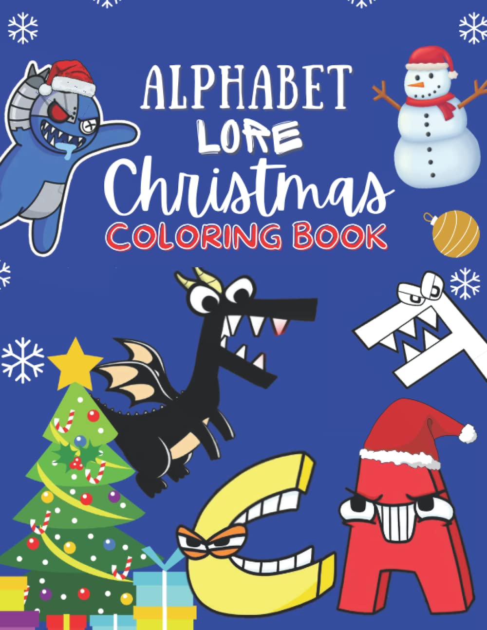 Buy Alphabet Lore Christmas Coloring Book: The Big Book Of Alphabet ...