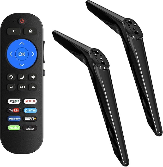 Amazon.com: TV Base Stand and Remote Control for All TCL Roku TV, TV ...