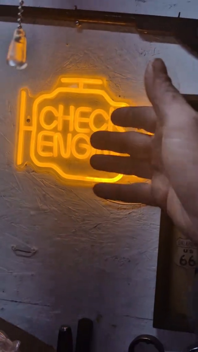 Watch LED Check Engine Light Sign on Amazon Live