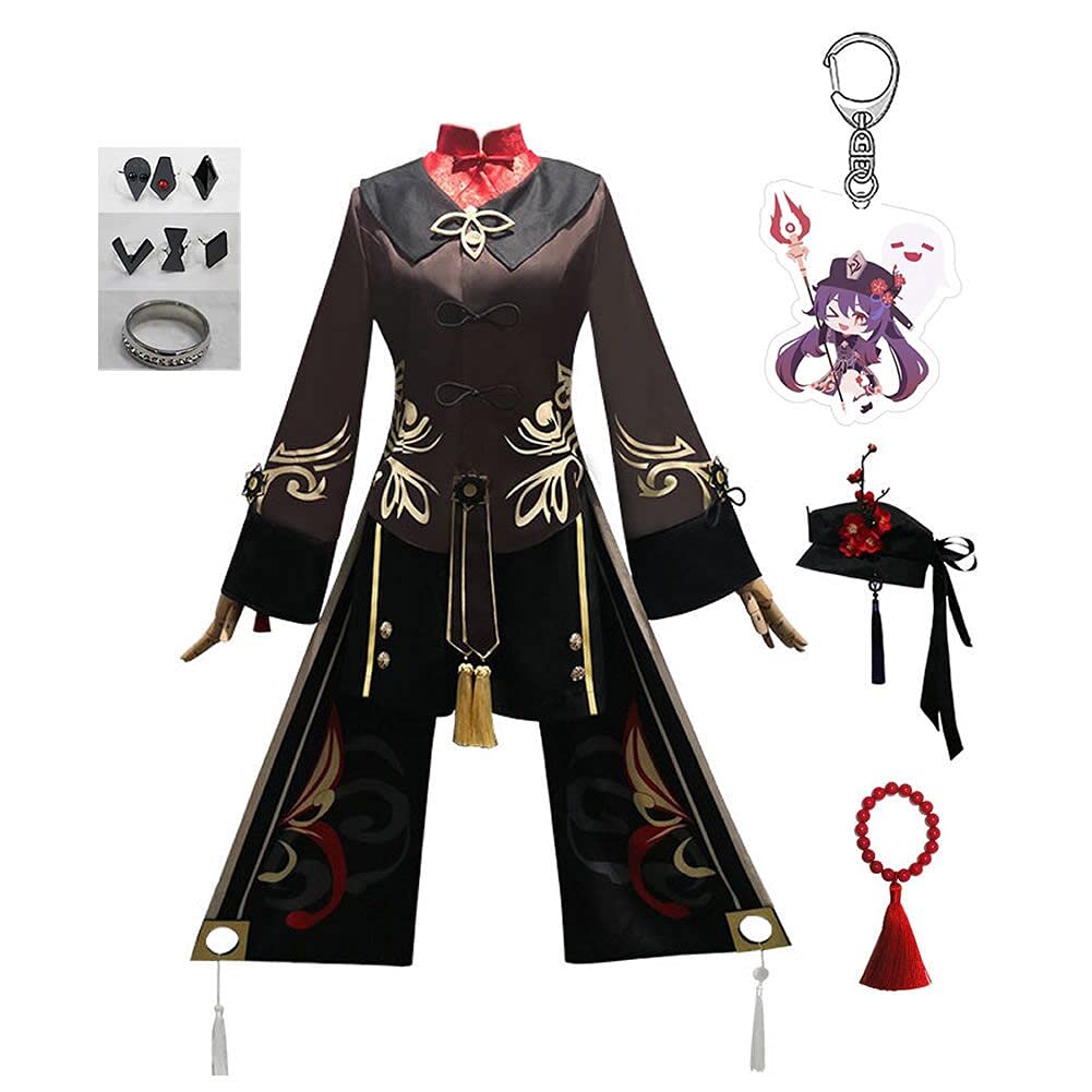 Buy Hu Tao Costume Outfit,Game Genshin Impact Rings Hu Tao Cosplay ...