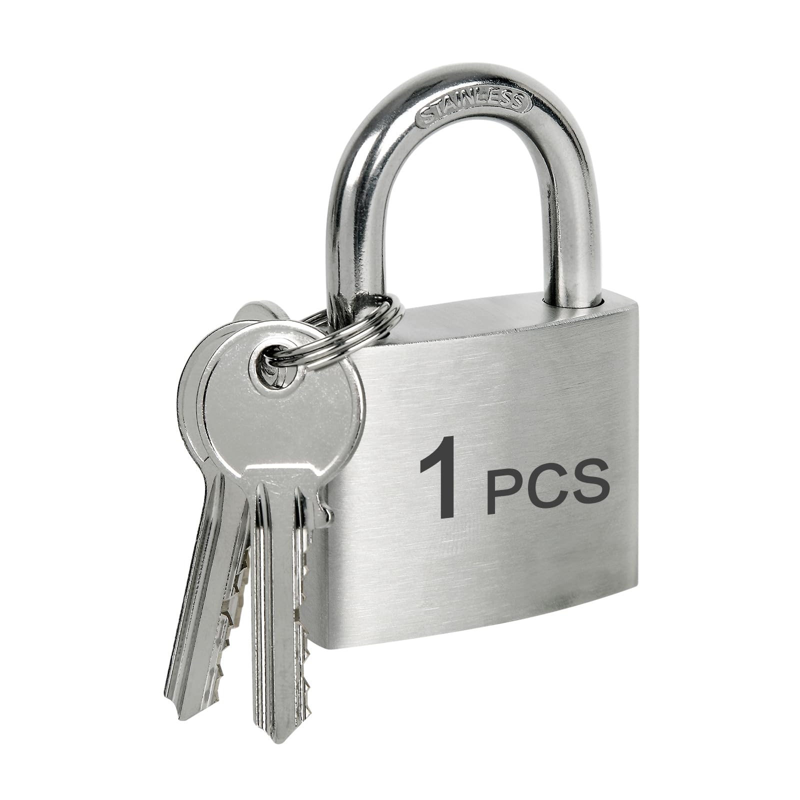 Outdoor Weatherproof Padlock, LQYN 1 Pcs Stainless Heavy Duty Padlocks ...