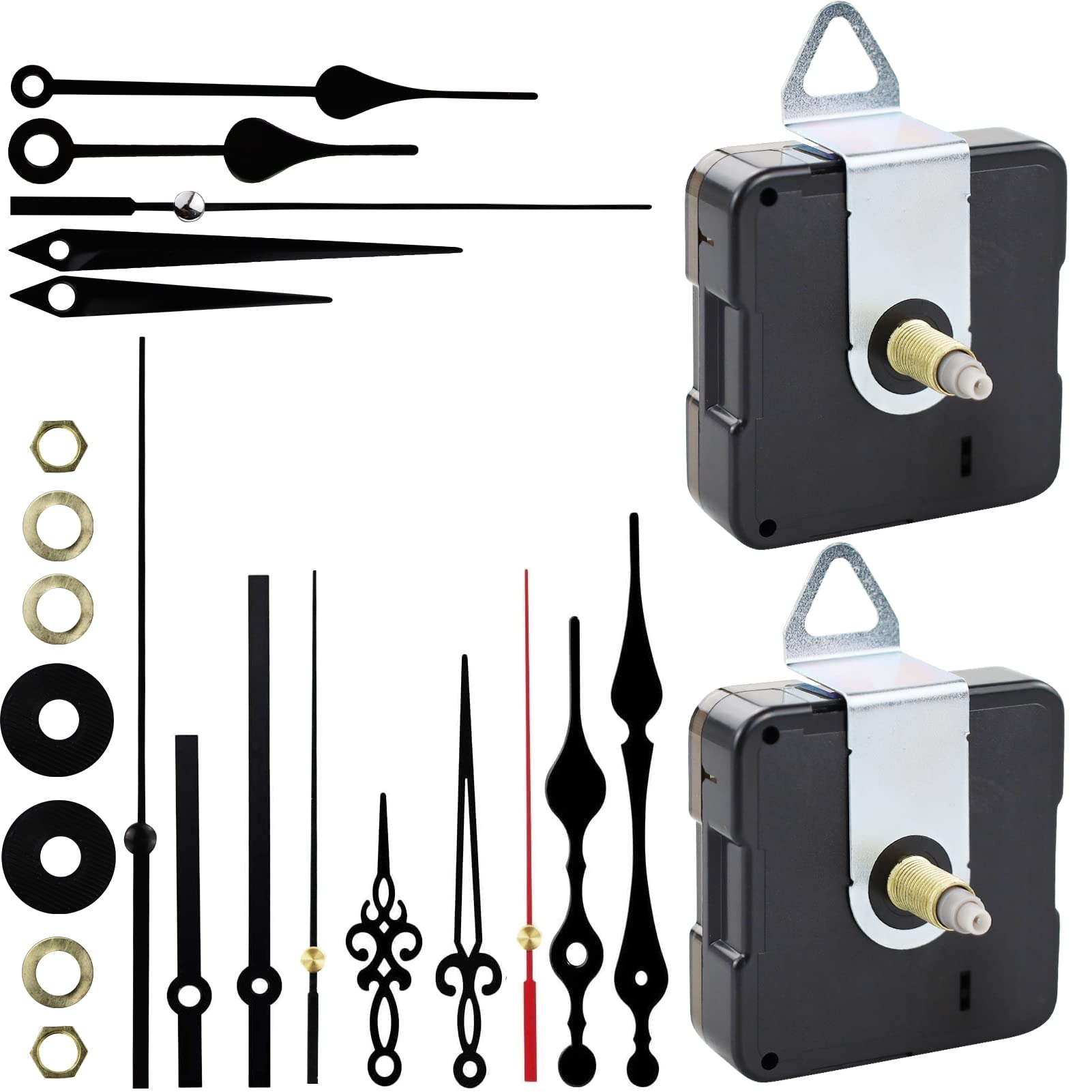 SZXMDKH 2 Pack Quartz Clock Mechanism Kit, Wall Clock Mechanisms ...