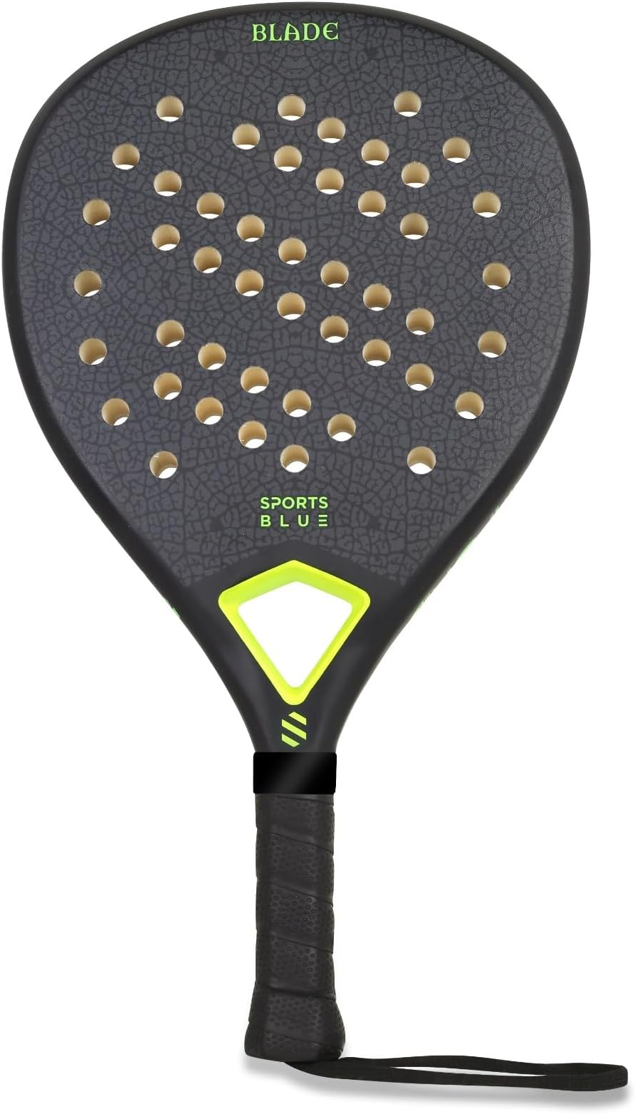 Thunder Paddle Sports Blue Full Carbon Fiber Padel Racket with Ultra ...