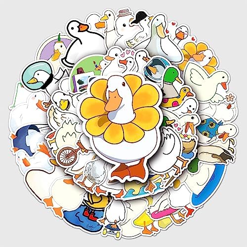 50 Packs Duck Stickers Water Bottles Laptop Phone Motorcycle Computer ...