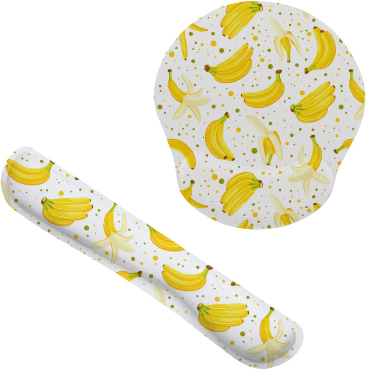Amazon.com : Cute Banana Print Keyboard Wrist Rest Ergonomic Mouse Pad ...
