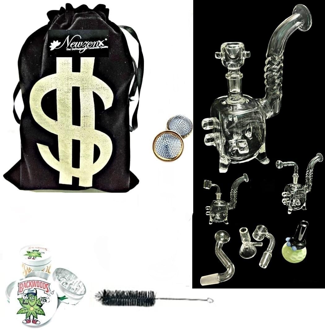 Newzenx® Glass Duffused Squire Artwok Bong 8 Inch Squire Artwork Bong ...