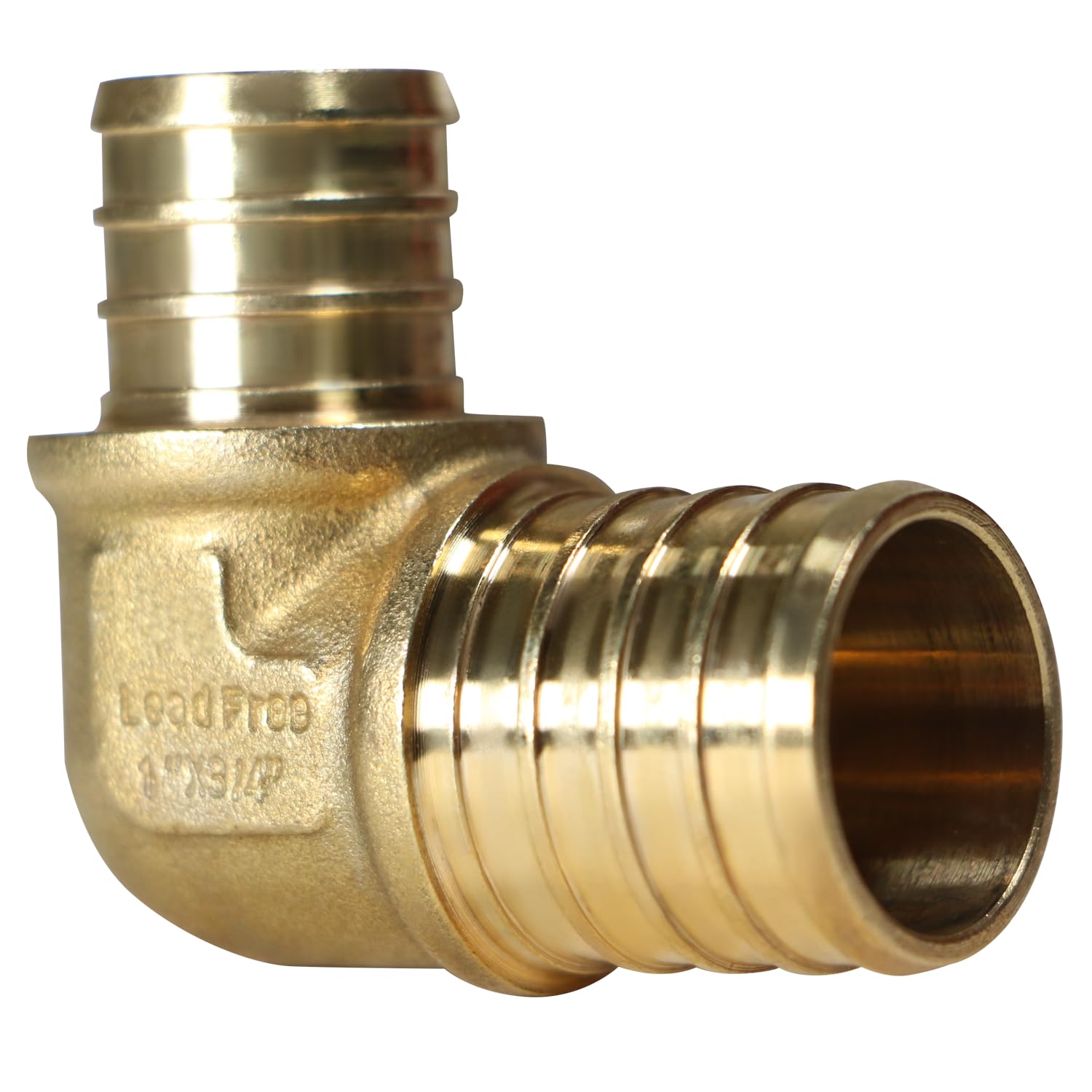 Amazon.com: 2 Pieces XFITTING 1" x 3/4" Pex Elbow, Brass : Industrial ...