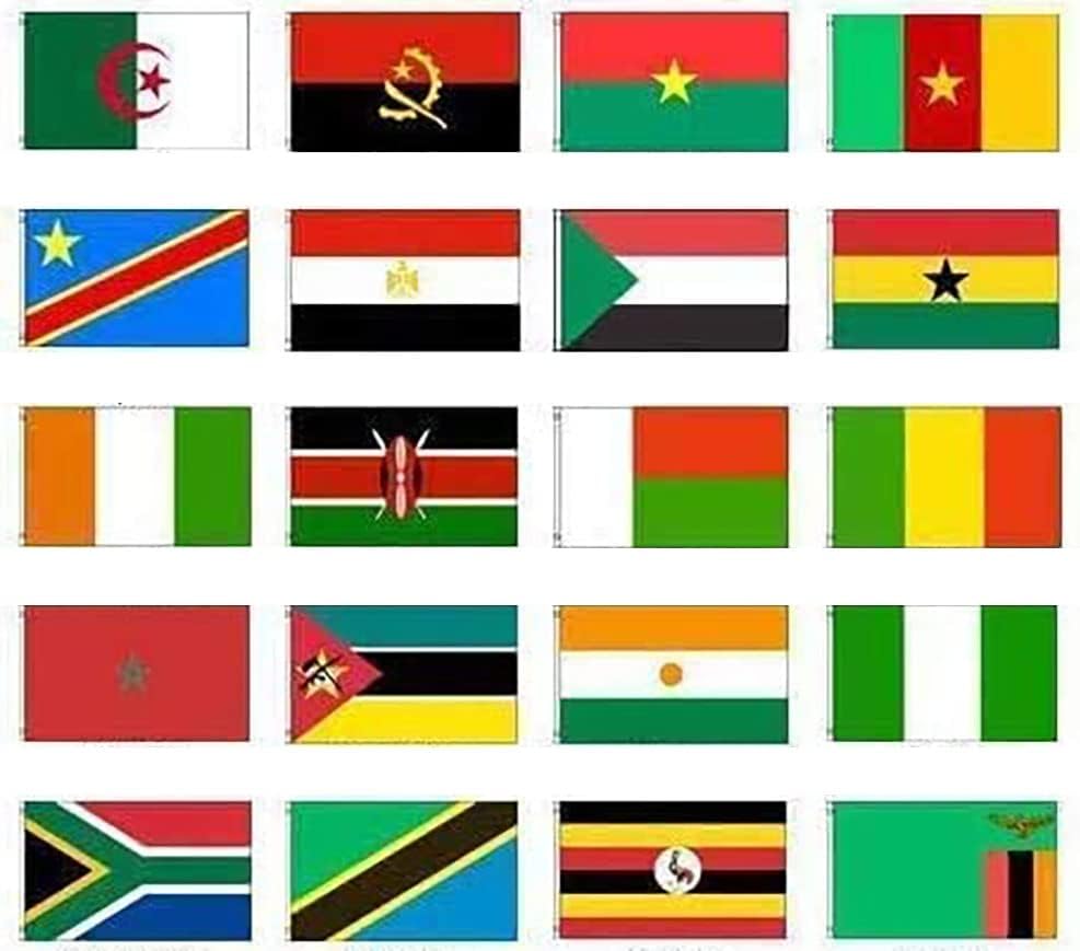 Amazon.com : (3x5ft) Set Of 20 African Flags : Patio, Lawn & Garden